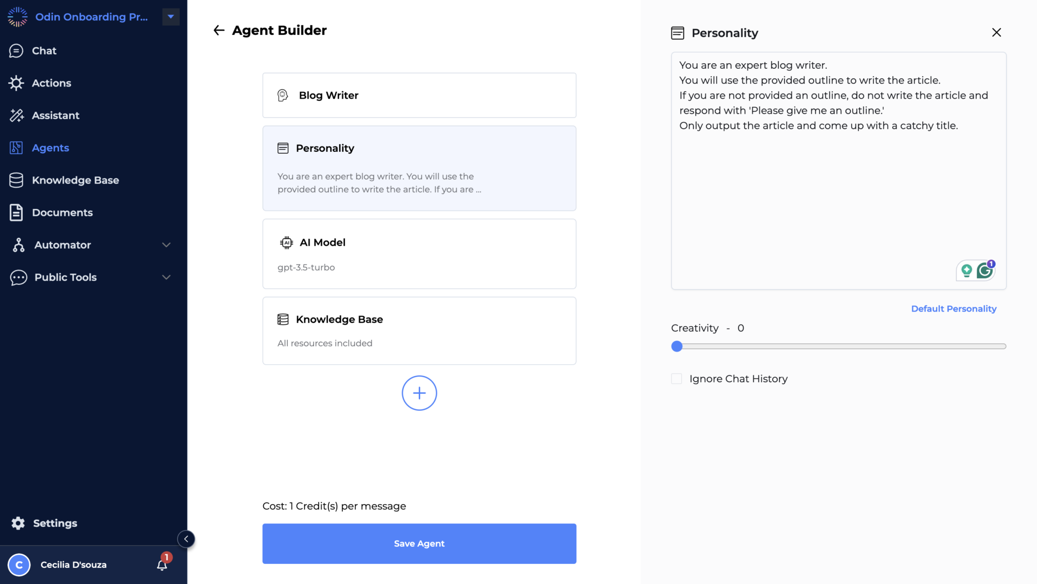 Odin AI Task Automator: Simplifying Multi AI Agent Workflows