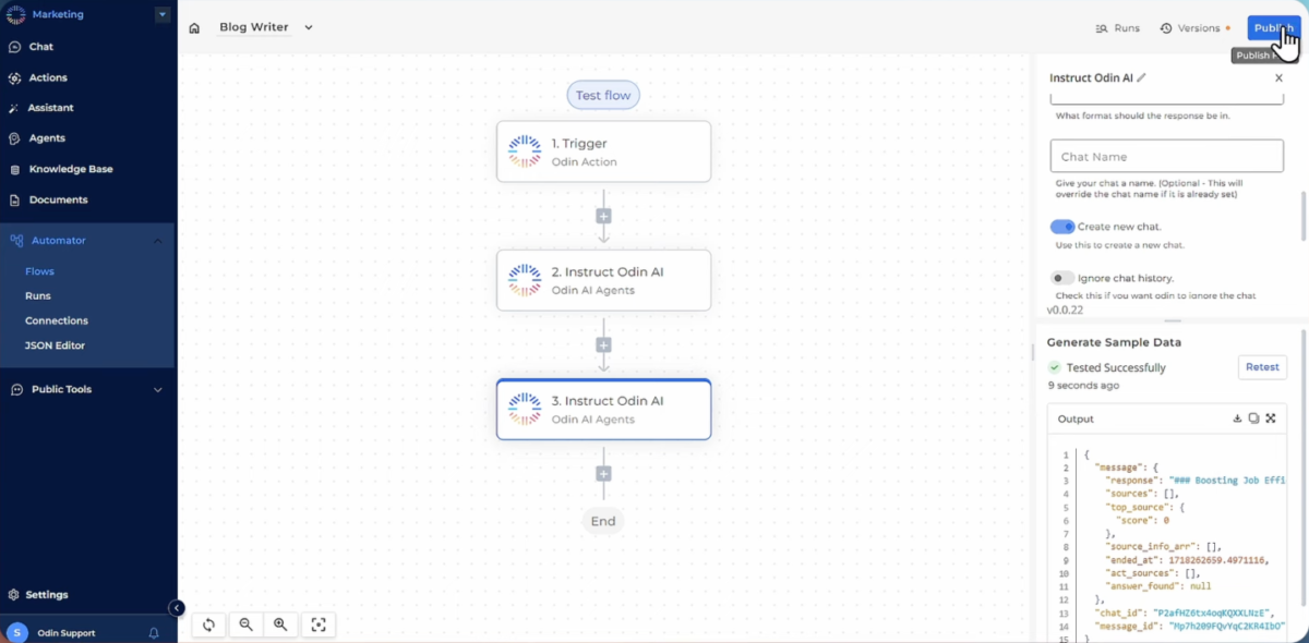 Odin AI Task Automator: Simplifying Multi AI Agent Workflows