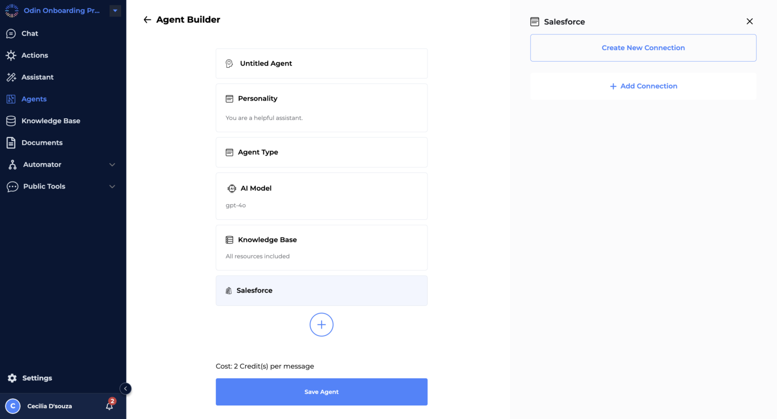 Salesforce Integration with Odin’s AI Agent: A Powerful Duo